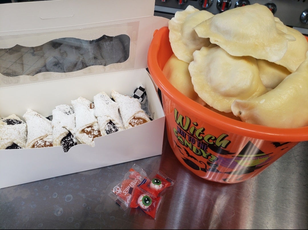 Halloween Bucket with 6 Pack Kolaczki | Sweet CLE-'bus! Handmade Pierogi